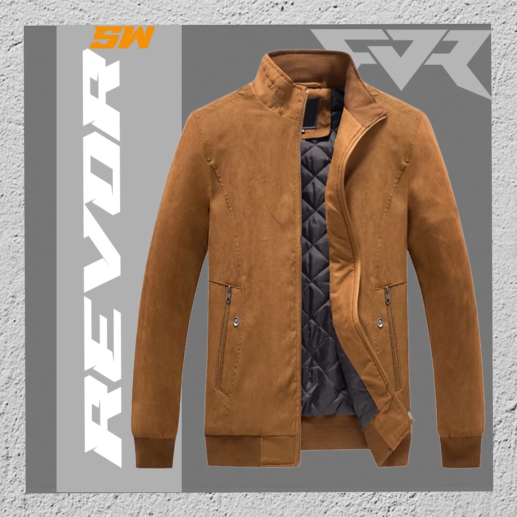 Jual Revor SW Jaket Motor Suede Windproof | Shopee Indonesia