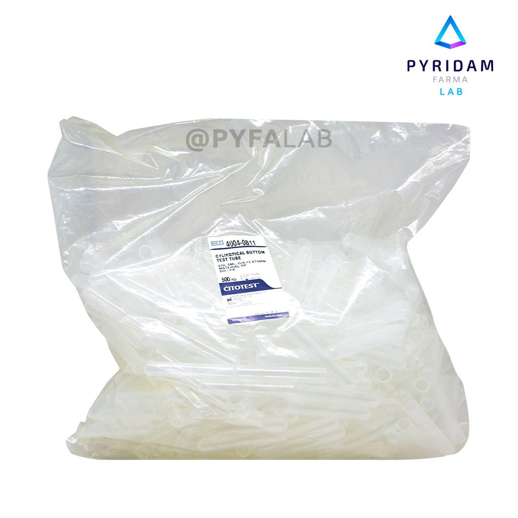 Jual Citotest Test Tube Tabung Reaksi PP 13x75 (500pcs) | Shopee Indonesia