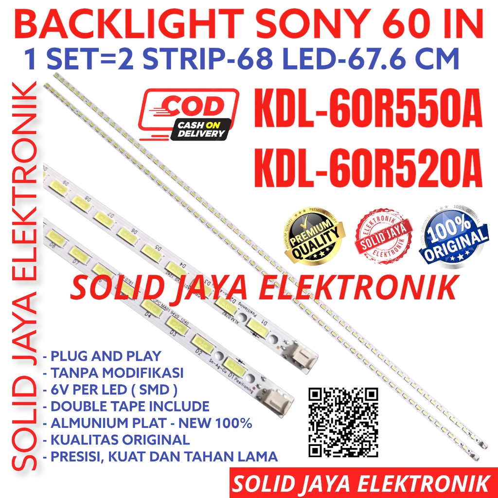 Jual BACKLIGHT TV LED SONY 60 INC KDL-60R550A KDL-60R520A KDL 60R550 ...