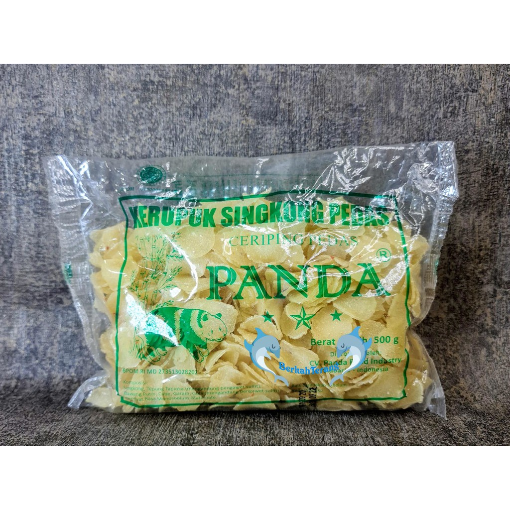 Jual PANDA Kerupuk Singkong Pedas 500gr / Ceriping Pedas Mentah ...