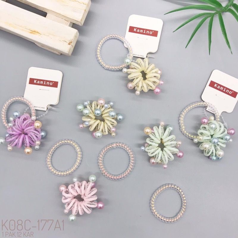 Jual KUNCIRAN KARET SPIRAL SET 2PCS | Shopee Indonesia