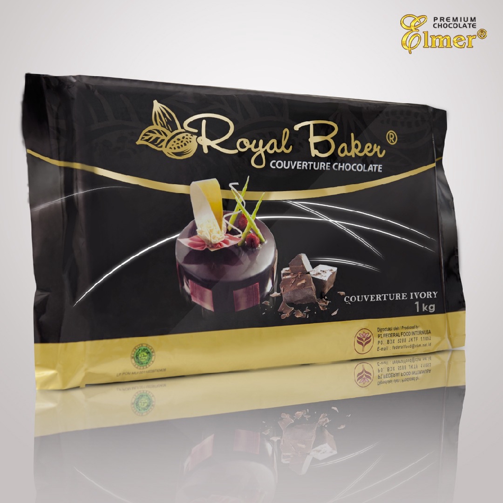 Jual Elmer Royal Baker Couverture Ivory (56%) 1kg | Coklat Couverture Elmer | Shopee Indonesia