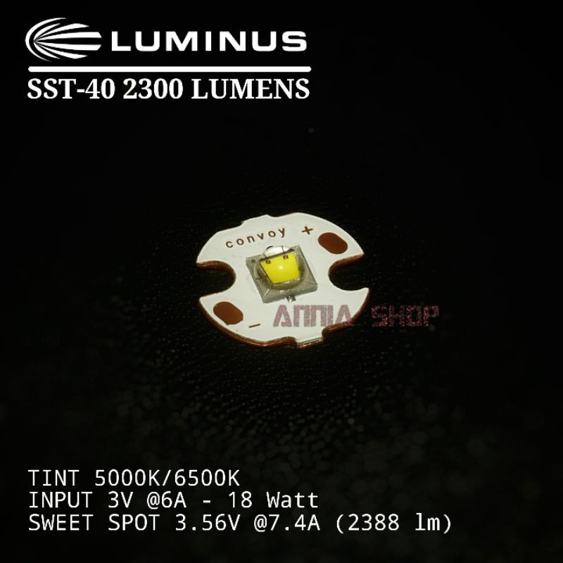 Jual LUMINUS SST-40 SST40 SENTER LED EMITTER TEMBAGA DTP COPPER MCPCB ...