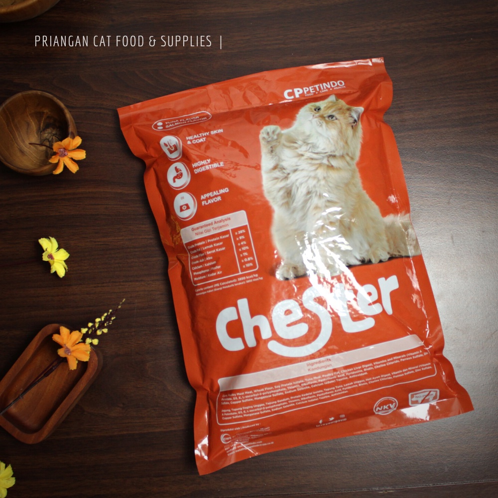 Jual CHESTER Cat Food Tuna 1 Kg - Makanan Kering | Shopee Indonesia