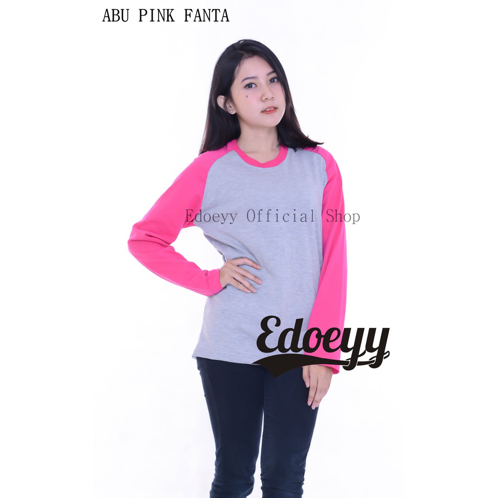 Jual Raglan Lengan Panjang / Baju Raglan / Reglan Polos / Kaos Reglan ...