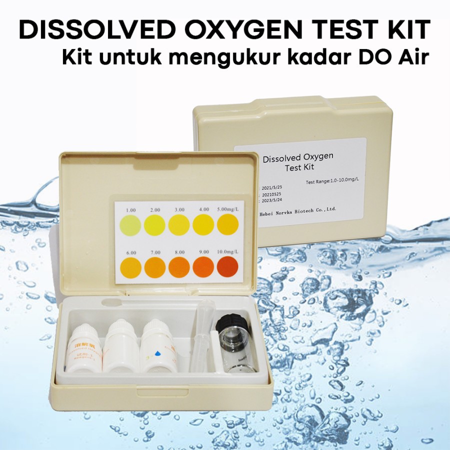 Jual Dissolved Oxygen DO-KIT Reagen test kit / DO Test kit / ukur Kadar ...