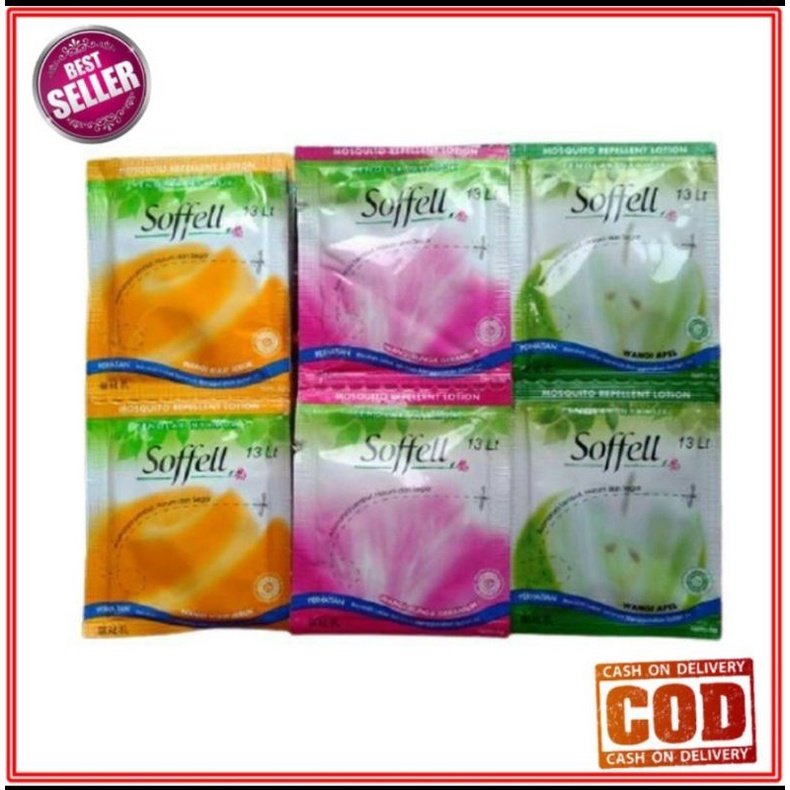Jual 10 SACHET SOFFEL LOTION ANTI NYAMUK | Shopee Indonesia