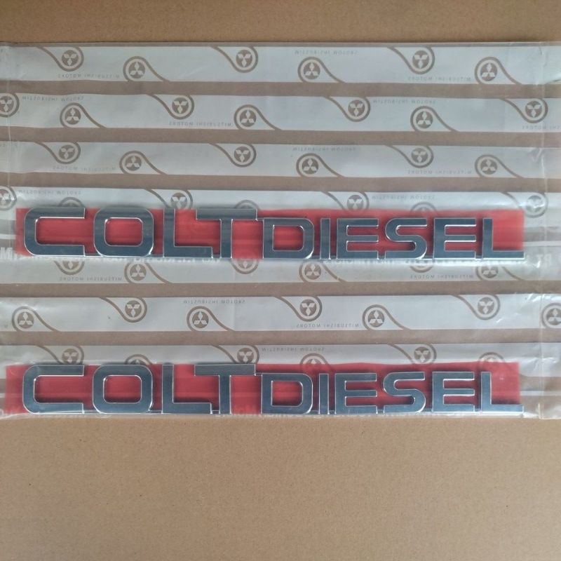 Jual Emblem Colt Diesel Mitsubishi Canter 125ps Ori | Shopee Indonesia