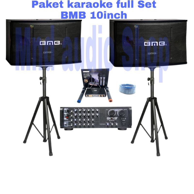 Jual Paket sound system karaoke bmb set 10inch Top original | Shopee ...