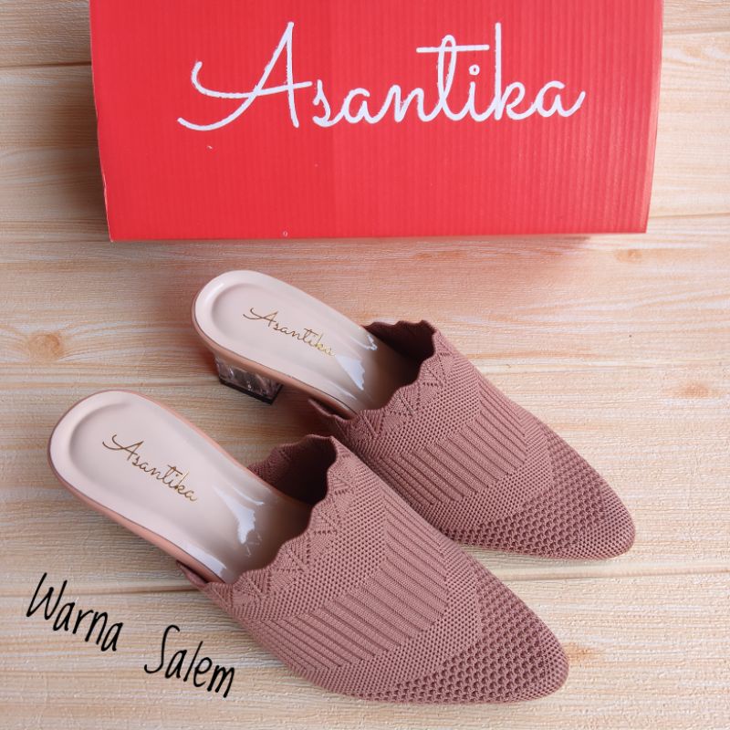 Jual ASANTIKA SANDAL SENDAL RAJUT HAK KACA JUMBO BIG SIZE BIGSIZE HILS ...