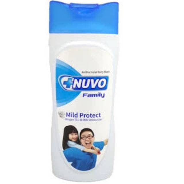 Jual NUVO FAMILY Body Wash MILD PROTECT Sabun Mandi Cair Biru 250ml ...