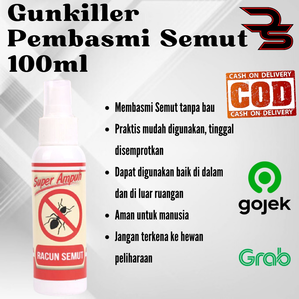 Jual Racun Pembasmi Semut GUNKILLER Spray 100ml Super Ampuh / Obat Hama ...