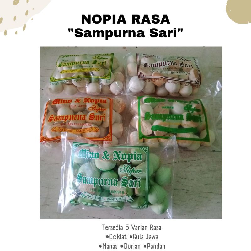 Jual NOPIA RASA "SAMPURNA SARI" | KHAS BANYUMAS | HARGA TERJANGKAU ...