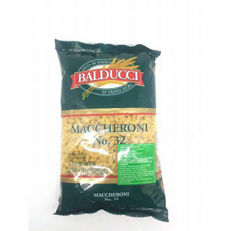 Jual Balducci Pasta Maccheroni 500gr / Pasta Macaroni Makaroni | Shopee ...