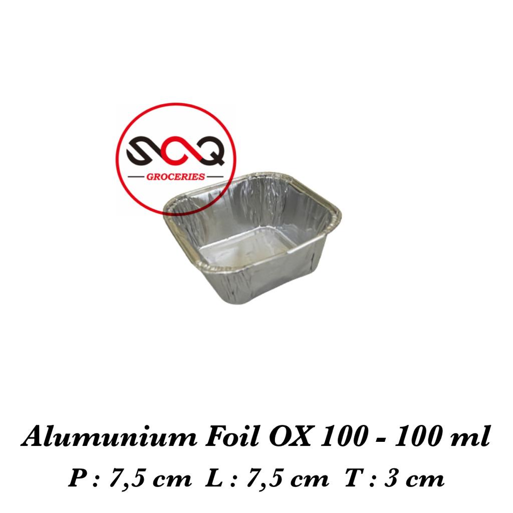 Jual Alumunium Foil Cup OX 100 - 100ml Aluminium foil | Shopee Indonesia