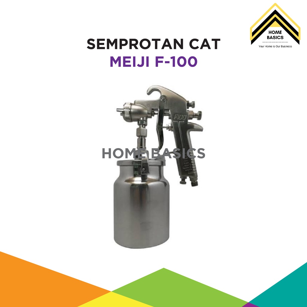 Jual Spray Gun Tabung Bawah Meiji F-100 / Alat Semprot Cat / Semprotan ...