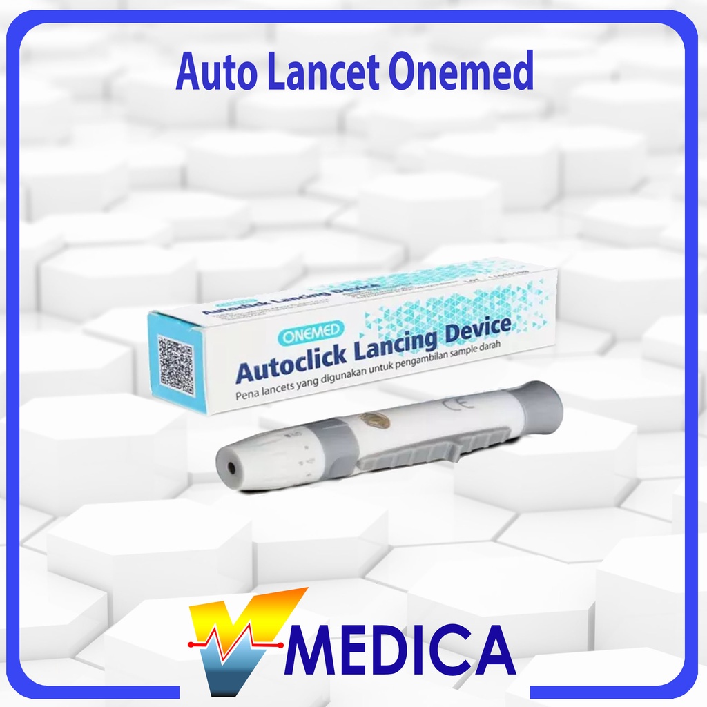 Jual Autoclick Lancing Device Onemed / Pena Lancet Alat Ambil Sampel ...