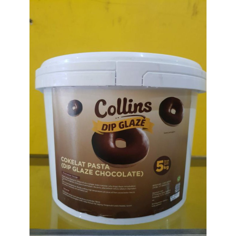 Jual dip glaze collins cokelat kemasan repack 500gr | Shopee Indonesia