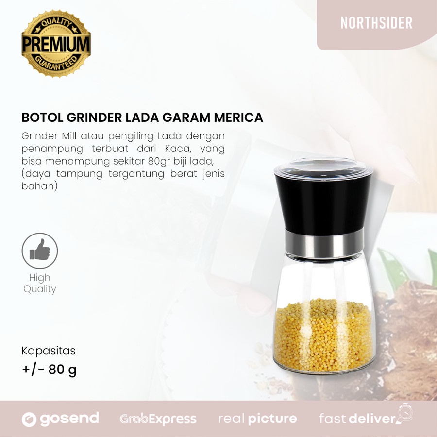 Jual Botol grinder lada garam merica | gilingan salt pepper | Shopee ...