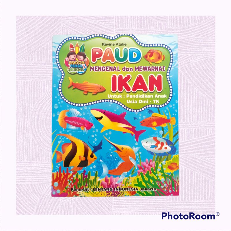 Jual BUKU PAUD MEWARNAI IKAN | Shopee Indonesia