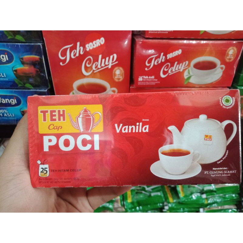 Jual Teh Cap Poci Vanilla 25 Kantong | Shopee Indonesia