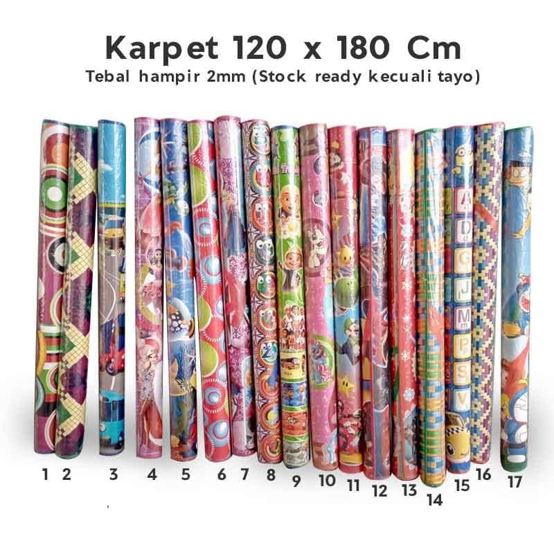 Jual GRADE A - Karpet Tikar Spon Jumbo 120x200cm Tahan air Antislip ...
