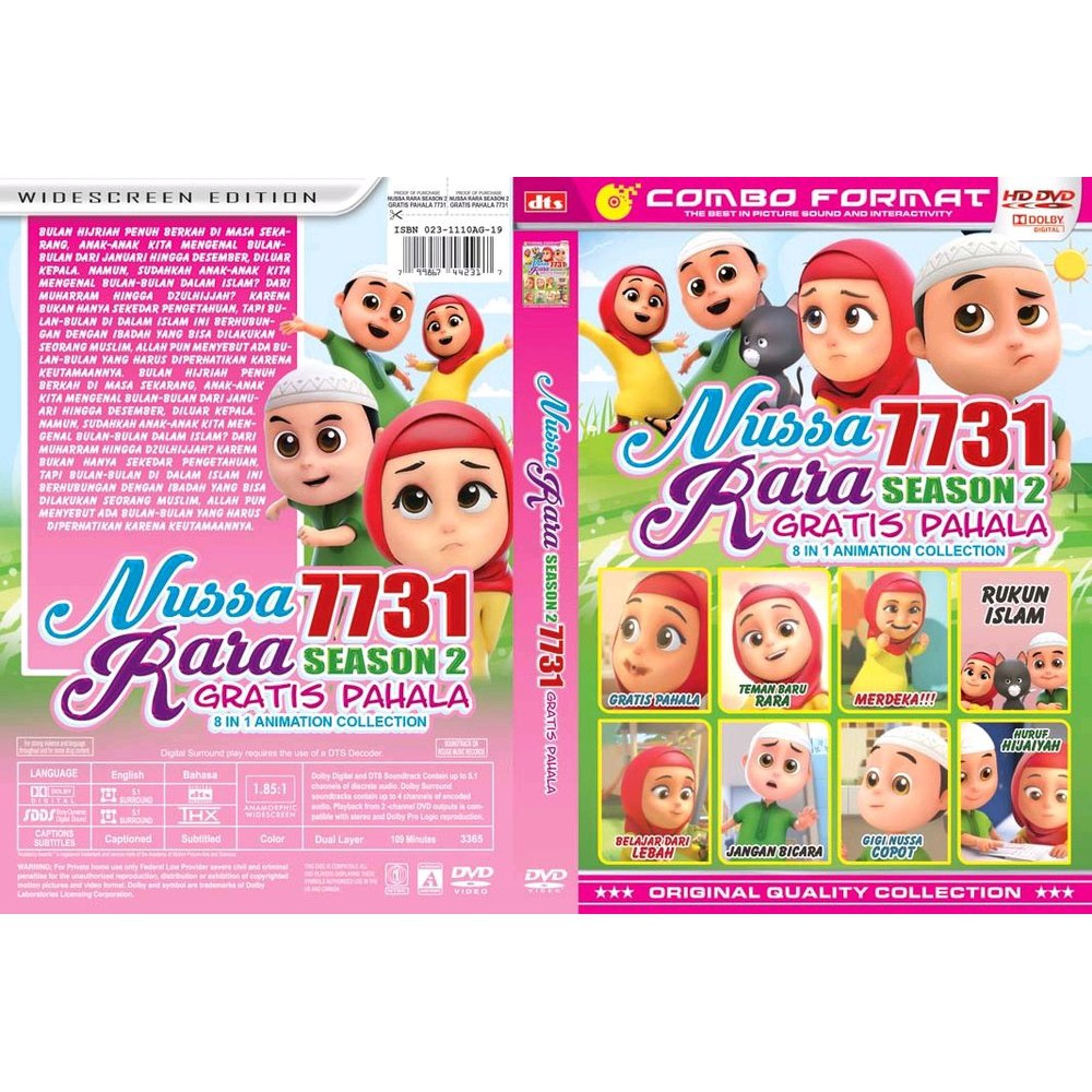 Jual PROMO KASET VIDEO DVD FILM KARTUN ANIMASI TERLARIS NUSSA RARA | Shopee Indonesia