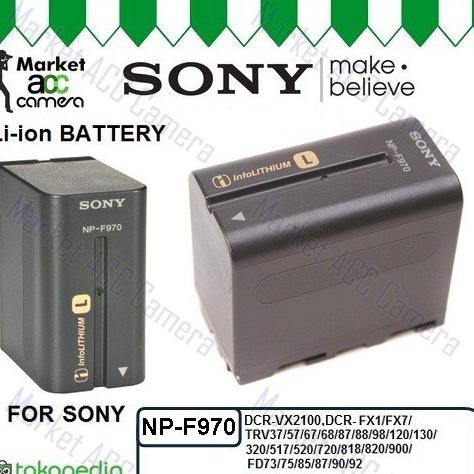 Jual Battery SONY NP-F970 for FX7, PD177, PD170, NX5, NX3, MC1500 ...