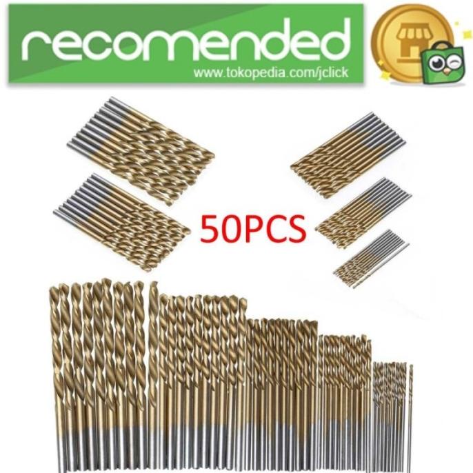 Jual Mata Bor Power Drill Bits Titanium Coated 50PCS / Gold | Shopee ...