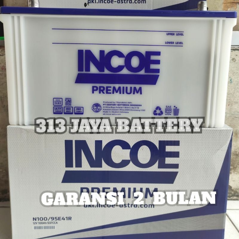 Jual AKI BASAH INCOE PREMIUM N100 / 95E41R 100amper DYNA, TAFT , ROCKY ...