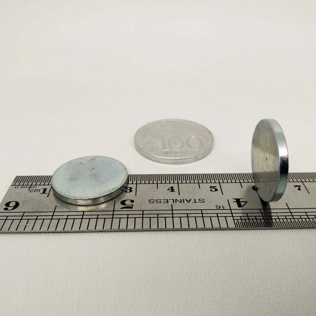 Jual MAGNET TANAM SILVER PUTIH SUPER D18X2MM | Shopee Indonesia
