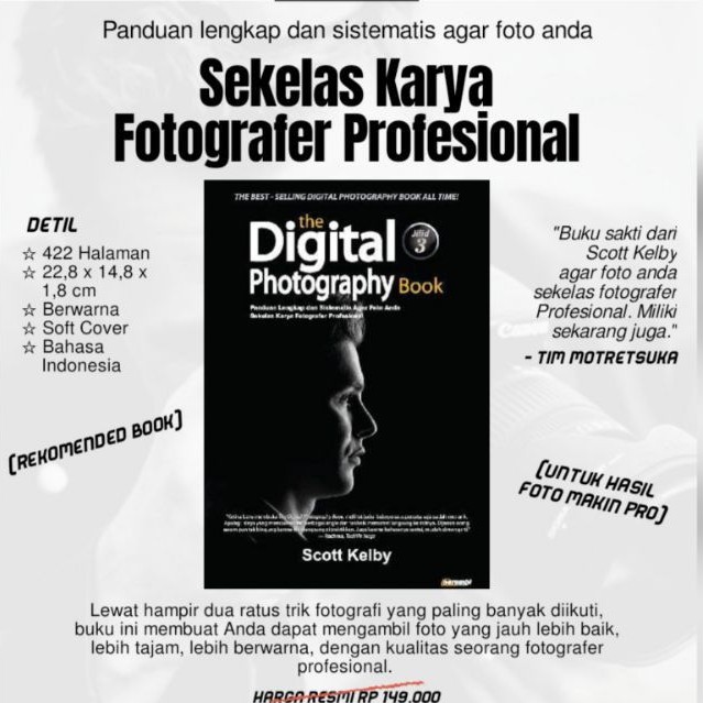 Jual Buku Fotografi Digital Photography Book | Belajar Lighting hingga ...