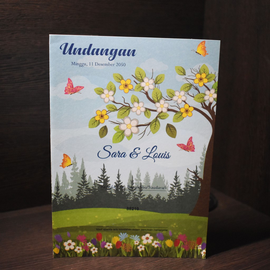 Jual UNDANGAN PERNIKAHAN KEKINIAN/KHITANAN/CETAK UNDANGAN MURAH ERBA ...