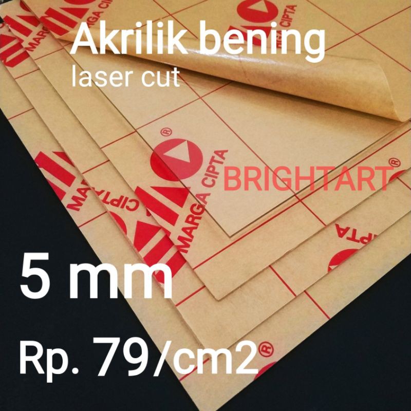 Jual Akrilik lembaran 5mm bening potongan custom, Acrylic 5mm laser cut | Shopee Indonesia