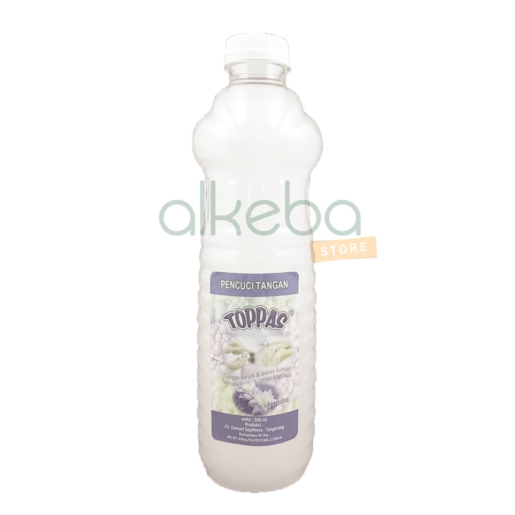 Jual Toppas Handsoap Aroma Jasmine 500 ml Sabun Cuci Tangan Hand soap ...