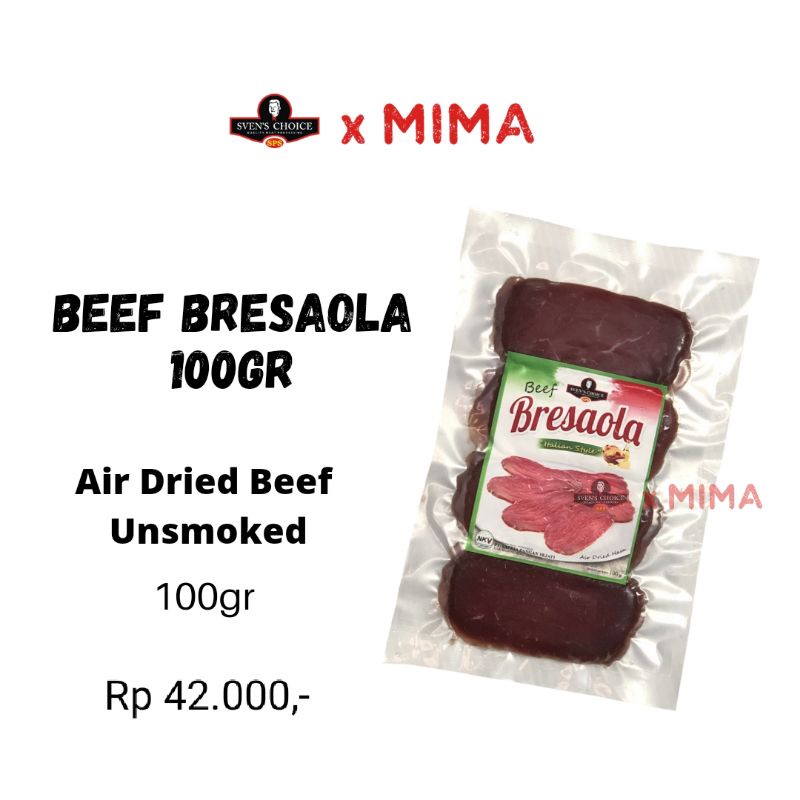 Jual Sven's Choice Ham Sapi Beef Bresaola Air Dried 100gr | Shopee ...