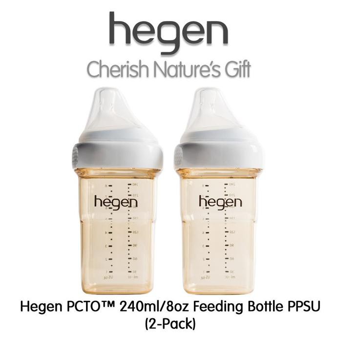 Jual BOTOL SUSU / FEEDING BOTTLE PPSU HEGEN 240ML - 2 PACK | Shopee Indonesia