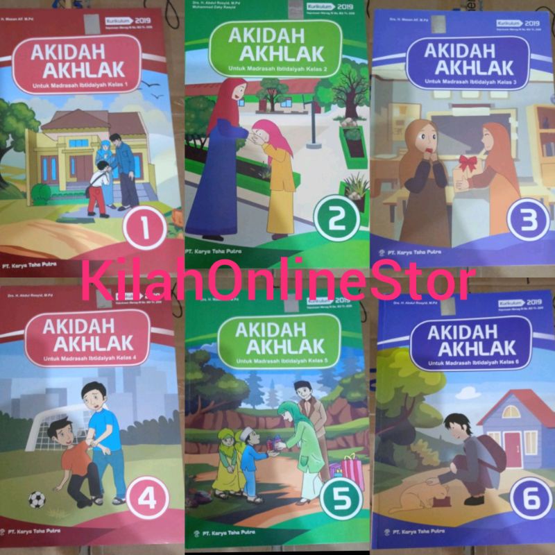 Jual Akidah Akhlaq kelas 1,2,3,4,5,&,6 SD/MI kurikulum 2019 toha putra | Shopee Indonesia