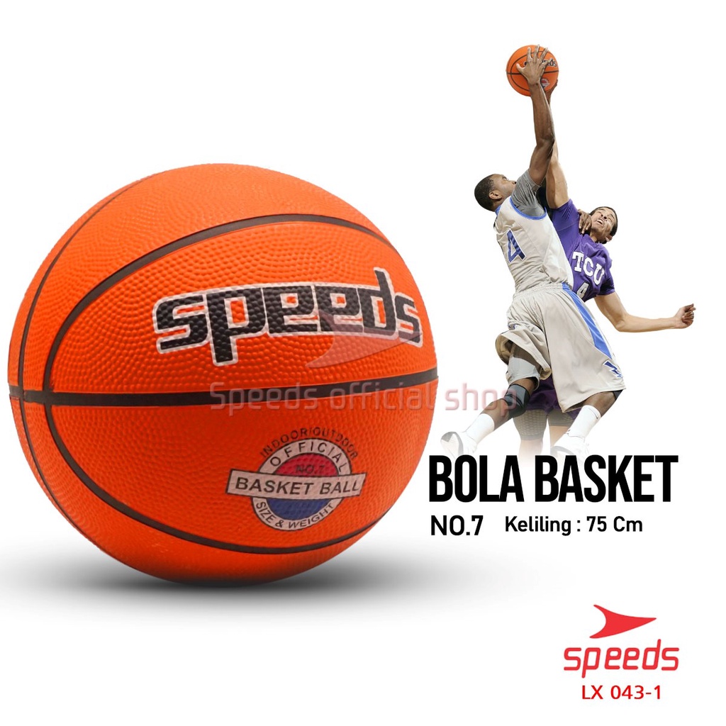 Jual SPEEDS Bola Basket Olahraga Basketball Original Natural Rubber LX ...