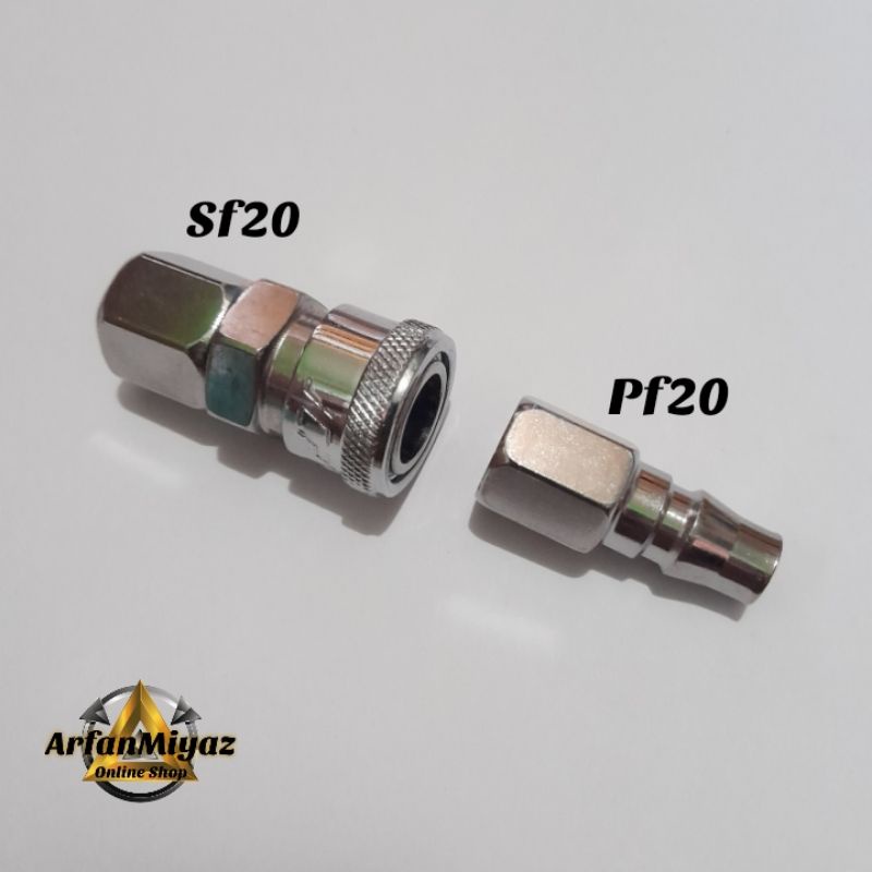 Jual Quick Coupler Coupling 1/4 Harga Satu Set Male Dan Female / Untuk ...