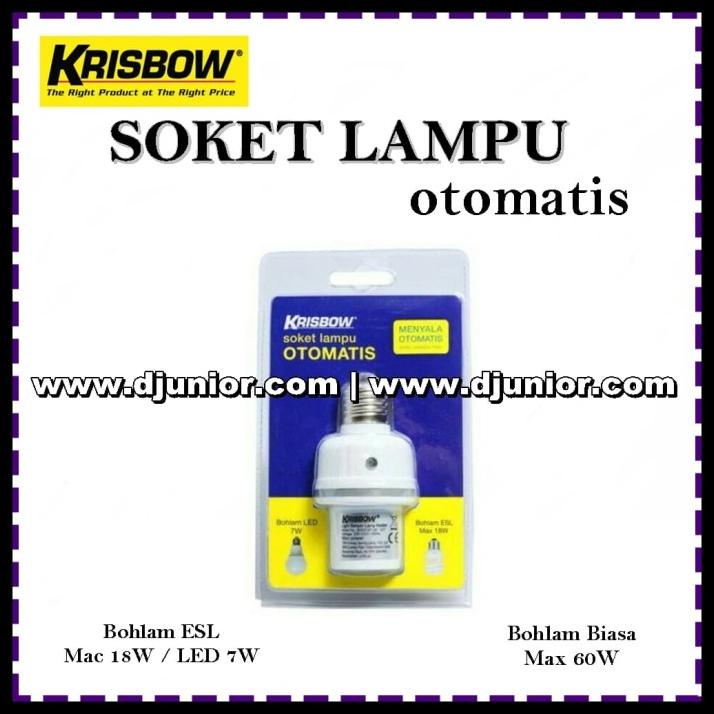 Jual Krisbow - Soket Lampu Otomatis / Fitting / Pitting / Light Sensor ...
