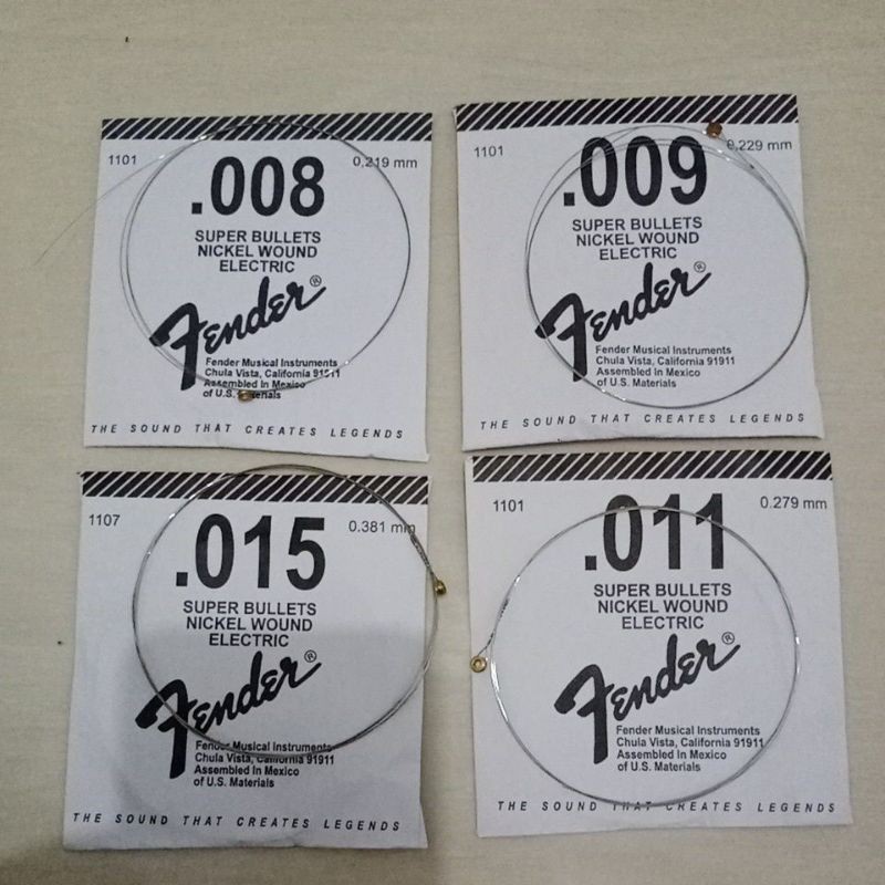 Jual SENAR GITAR SATUAN ECERAN AKUSTIK, ELEKTRIK MERK FENDER | Shopee ...