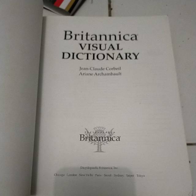 Jual ORIGINAL BRITANNICA VISUAL DICTIONARY tanpa sampul | Shopee Indonesia