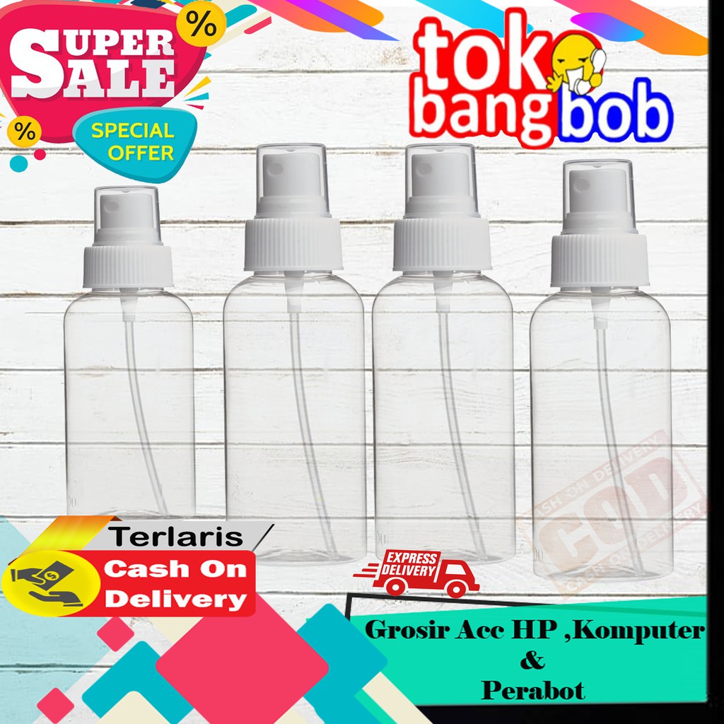 Jual [ COD ] Botol Spray 100ml dan 60ml Isi Ulang / Botol Hand ...