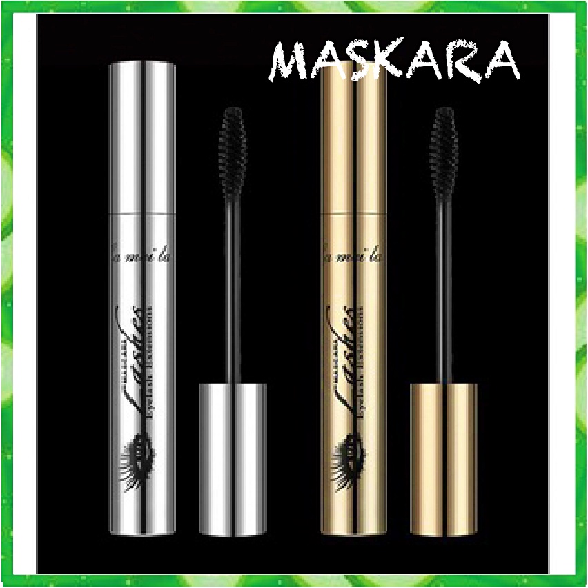 Jual LAMEILA Maskara Gold Silver Mascara Black Carbon Slender Curling ...