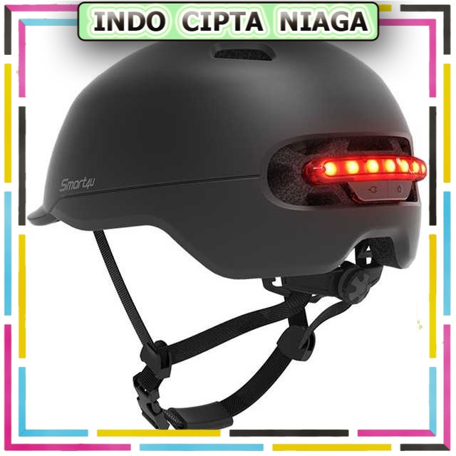 Jual Xiaomi Youpin Smart4u Helm Sepeda City Light Riding Smart Flash Size L | Shopee Indonesia