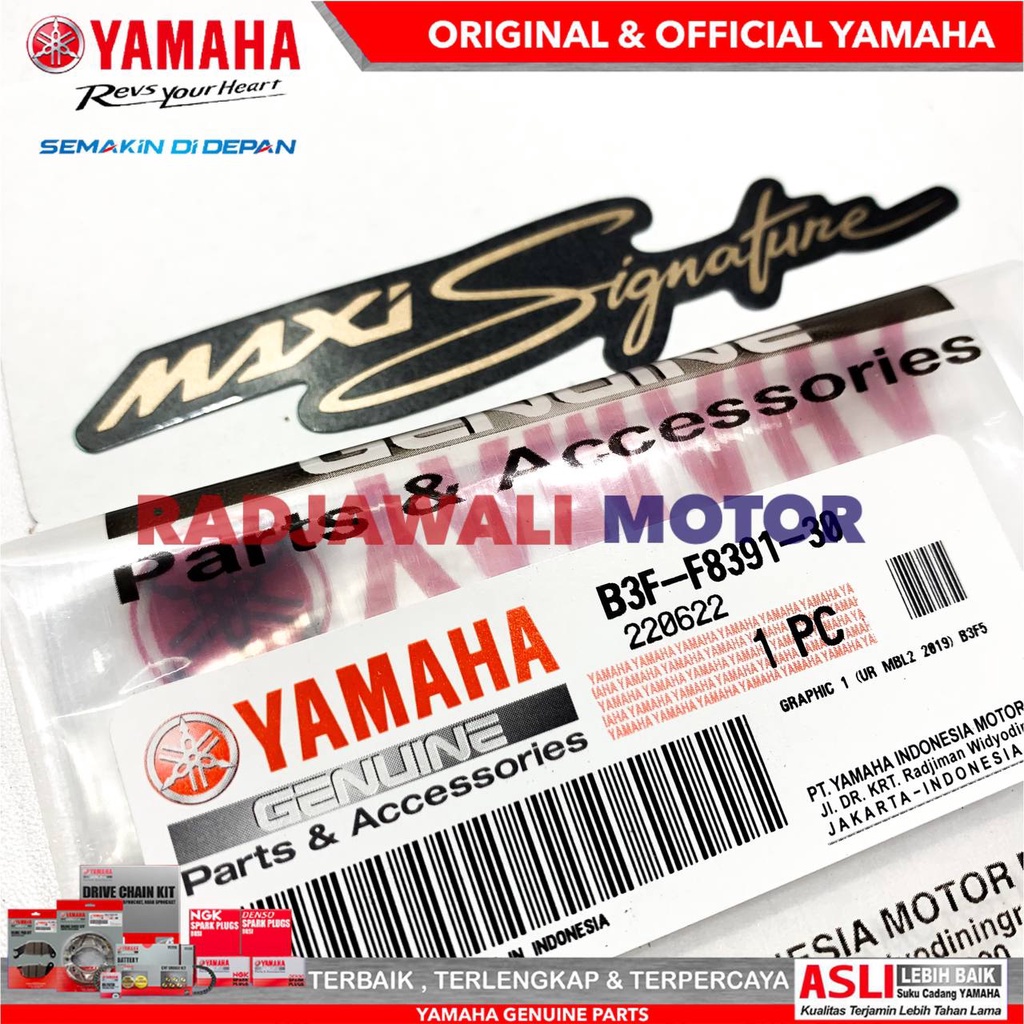 Jual EMBLEM STICKER YAMAHA MAXI SIGNATURE NMAX LEXI ASLI ORIGINAL ...