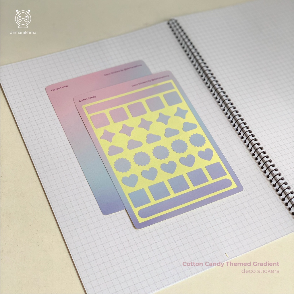 Jual Themed Gradient Deco Stickers - Stiker Dekorasi Gradasi Bertema ...