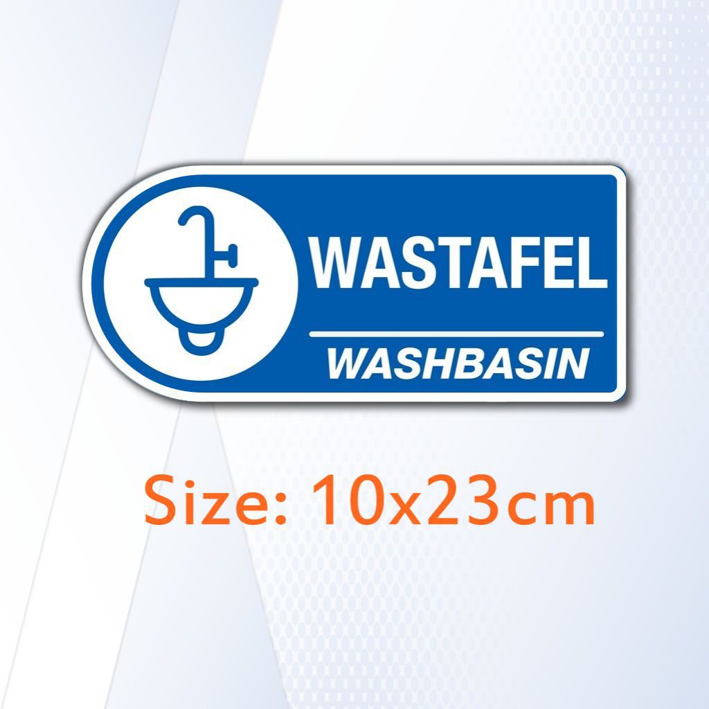 Jual Signage Rambu Wastafel Washbasin Sign PVC Tebal 5mm | Shopee Indonesia