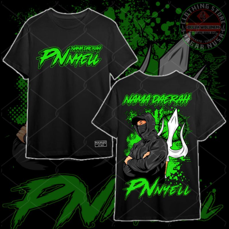Jual KAOS PAGAR NUSA "PN NYELL" - BISA CUSTOM DAERAH | Shopee Indonesia